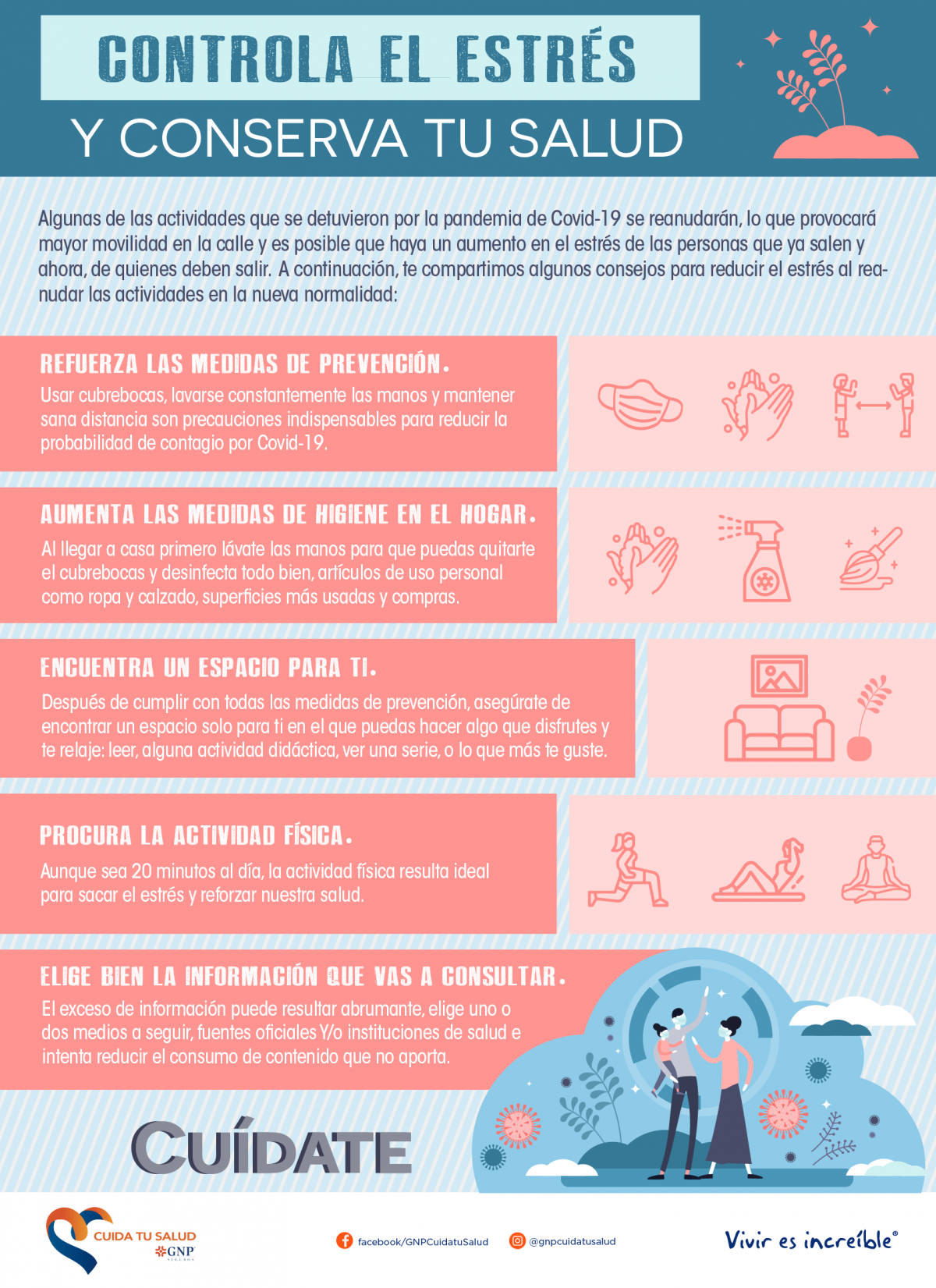 Controla el estrés y conserva tu salud - GNP cuida tu Salud